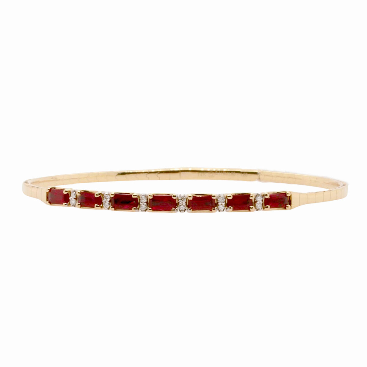ruby and diamond bangle